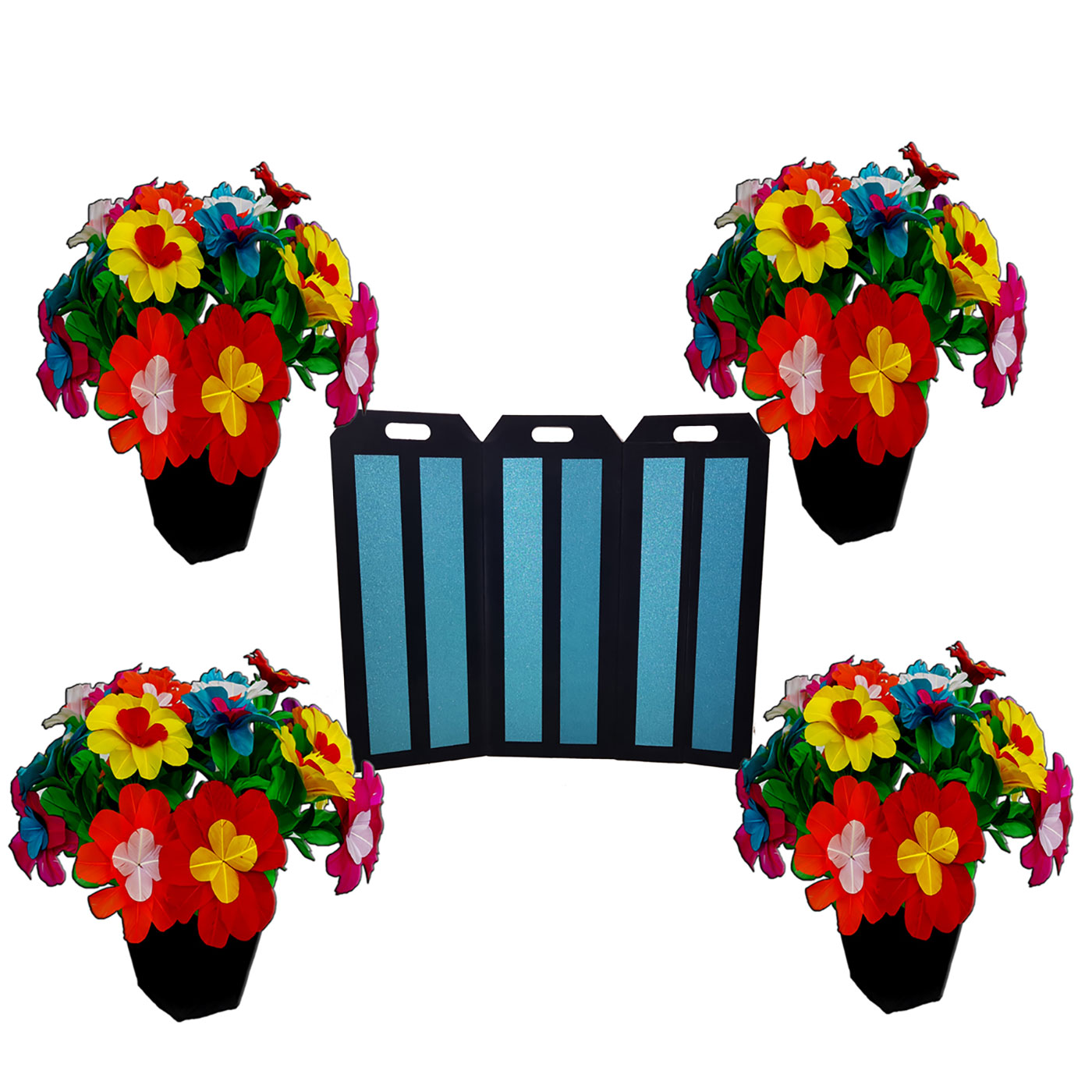 Appearing 4 Flower Pots from Tube | Tora Magic Co.