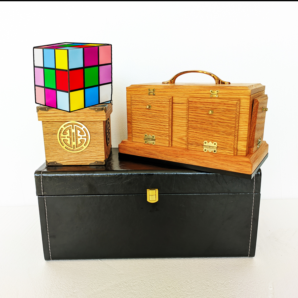 Back of Tora Cube Handcraft (Antique) | Tora Magic Co.